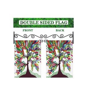 Other | Garden Flag Colorful Rainbow Tree Of Life 1218 Inch Double ...